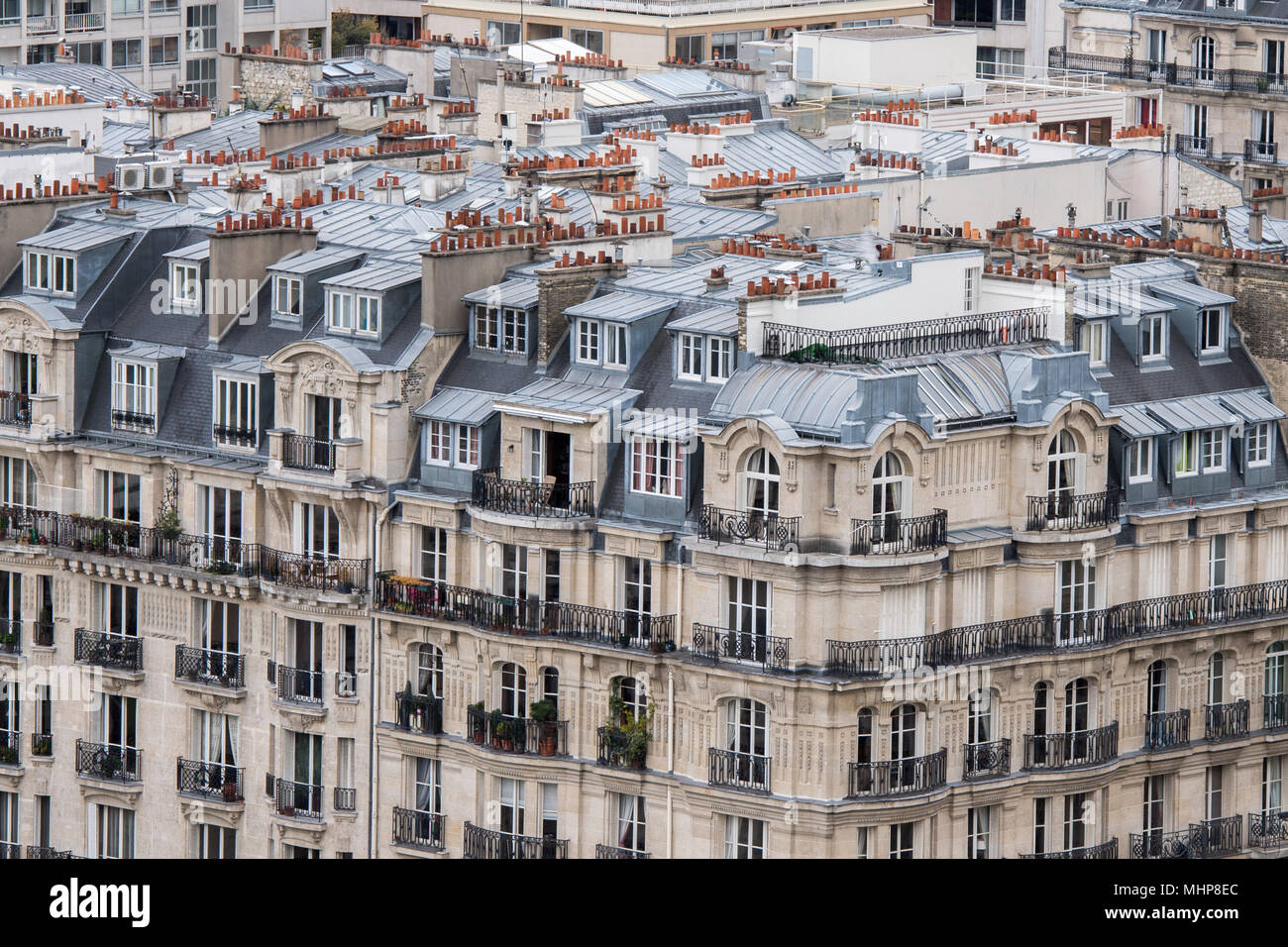 paris roofs and cityview landscape Stock Photo - Alamy