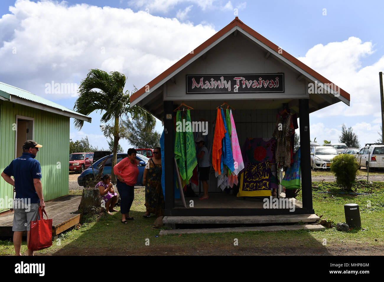 RAROTONGA, COOK ISLANDS - AUGUST 19 2017 - Punanga Nui Cultural Market ...