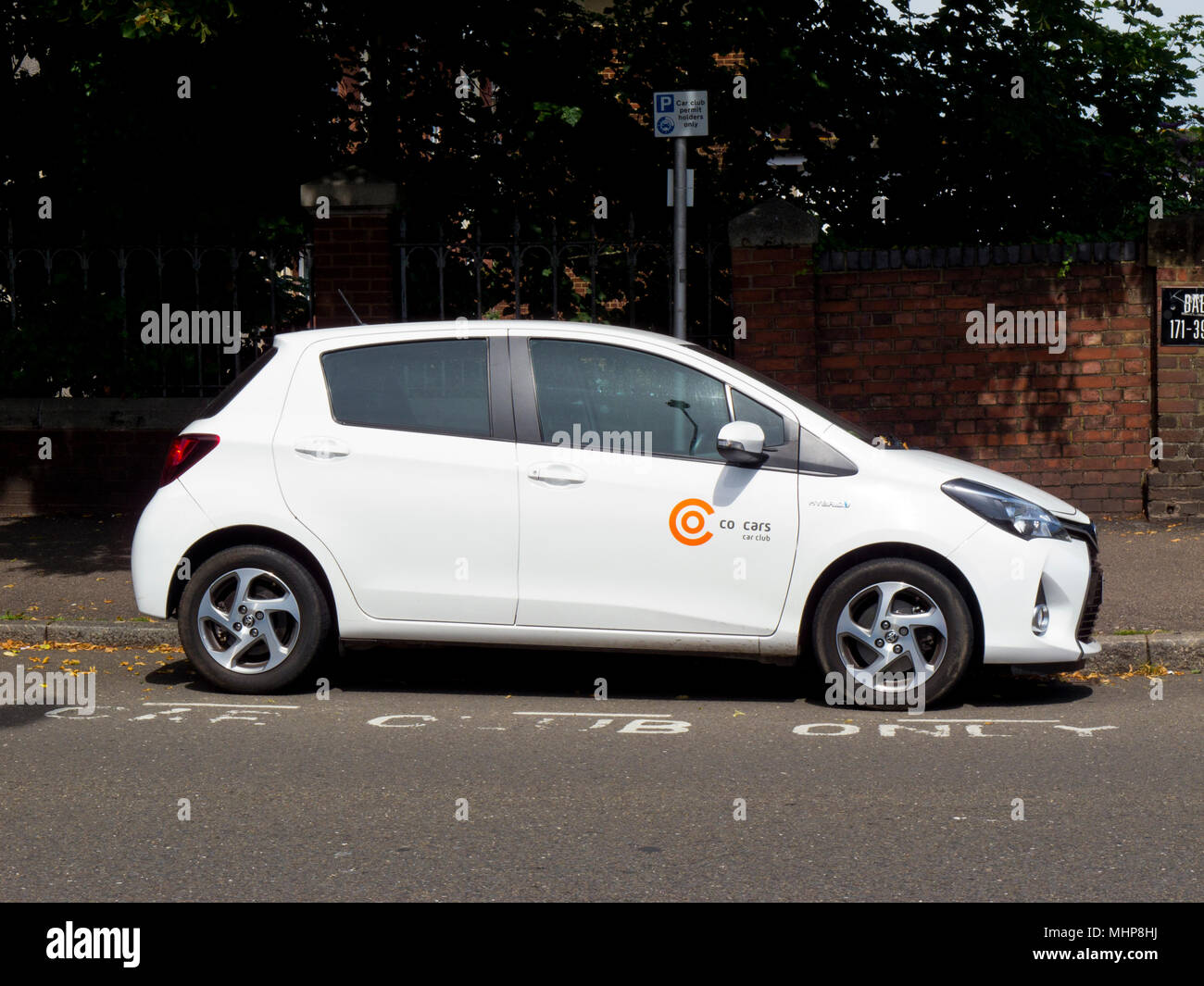 co car car club vehicle parked in dedicated car club space Stock Photo ...