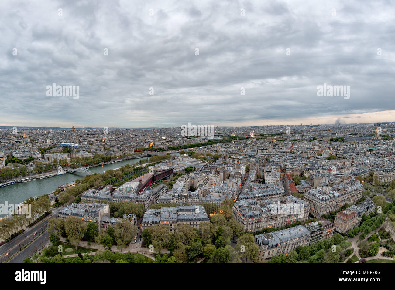 Paris night view cityscape landscape Stock Photo - Alamy
