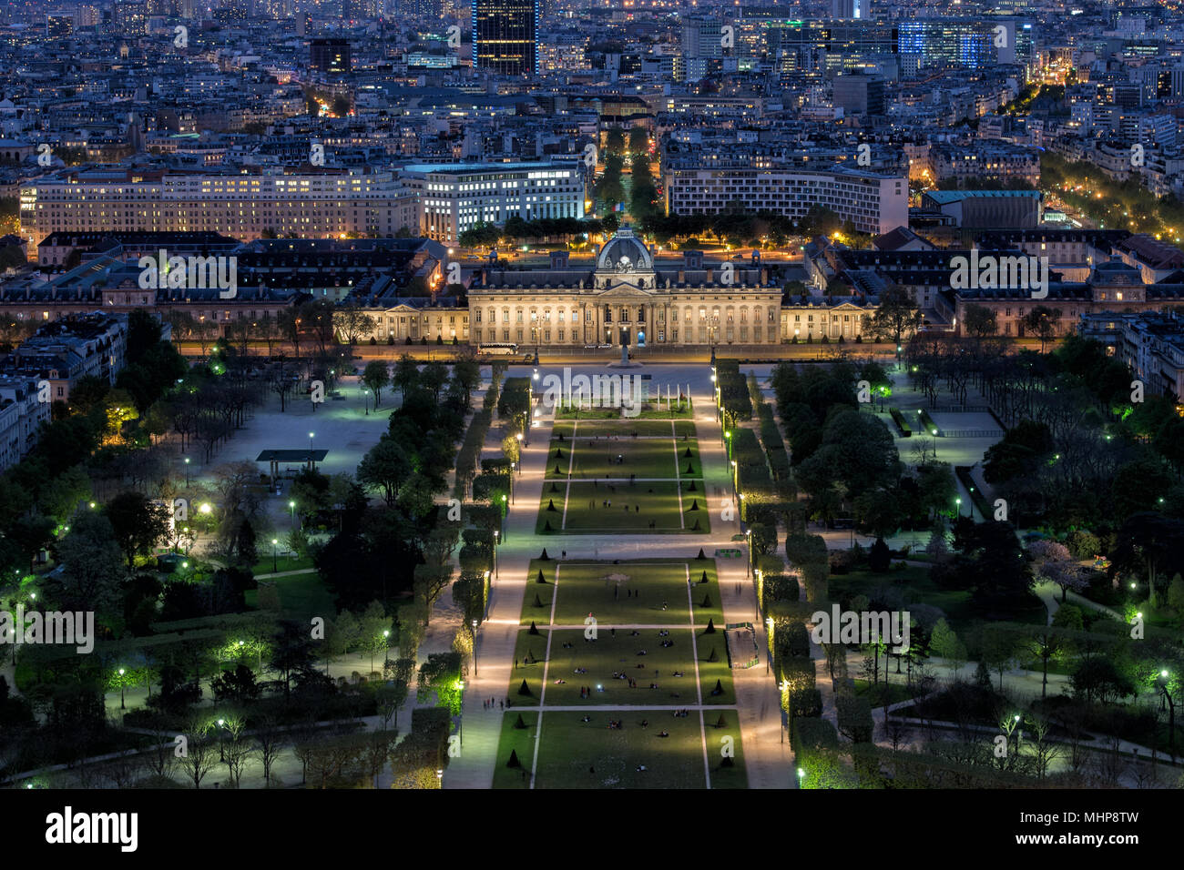 Paris night view cityscape landscape Stock Photo - Alamy