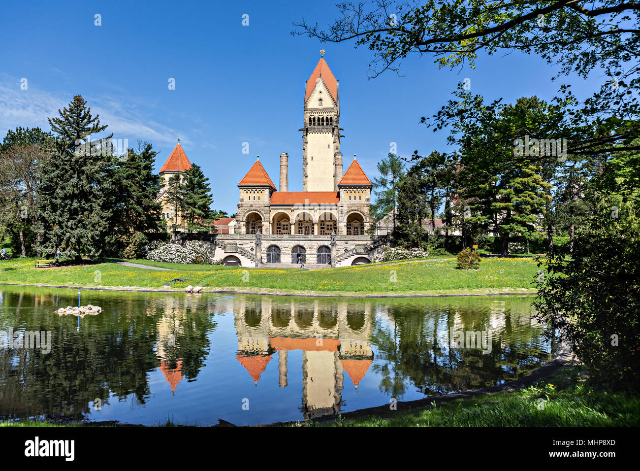 The chapel buildings of The South Cemetery, original name Suedfriedhof ...