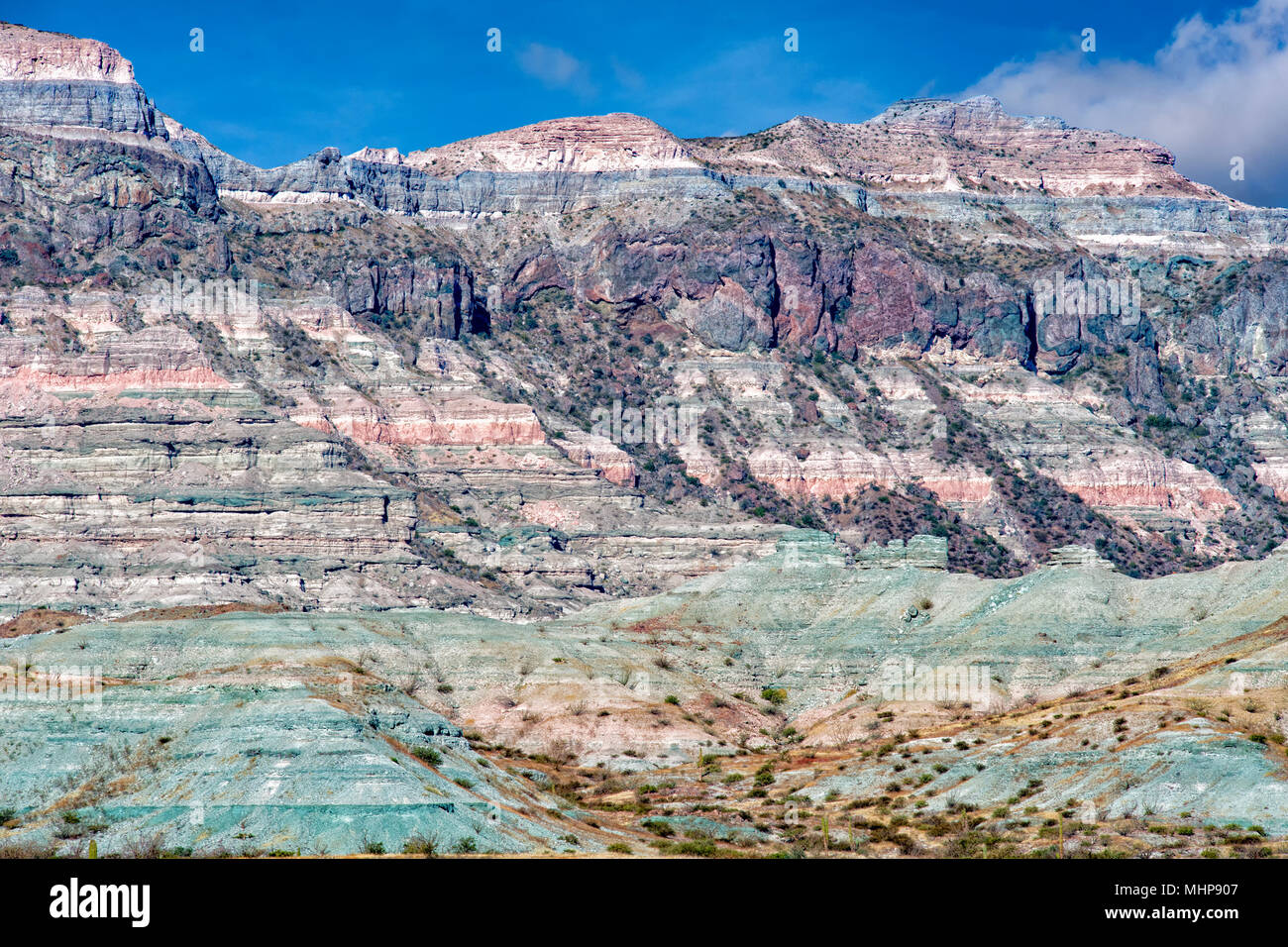 Baja California desert landscape view panorama Stock Photo - Alamy
