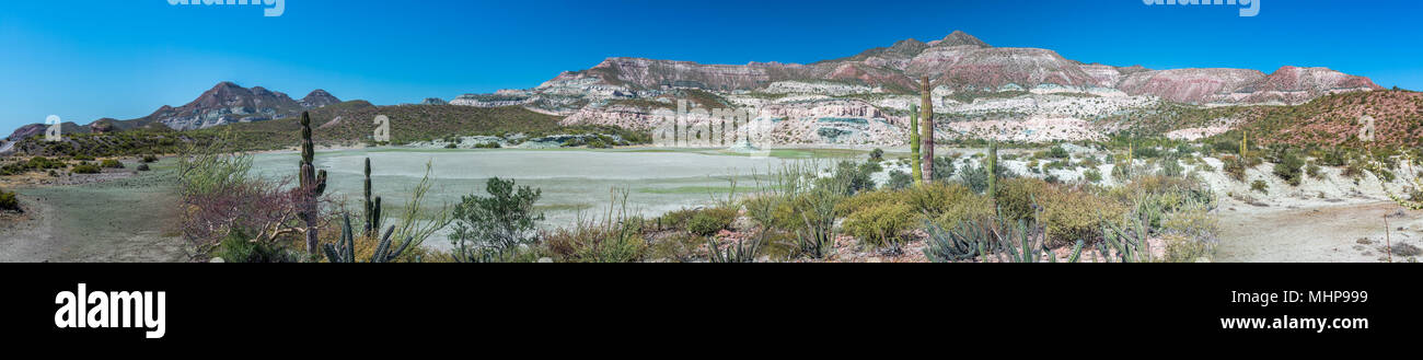Mexico baja california landscape beautiful colors panorama desert road ...