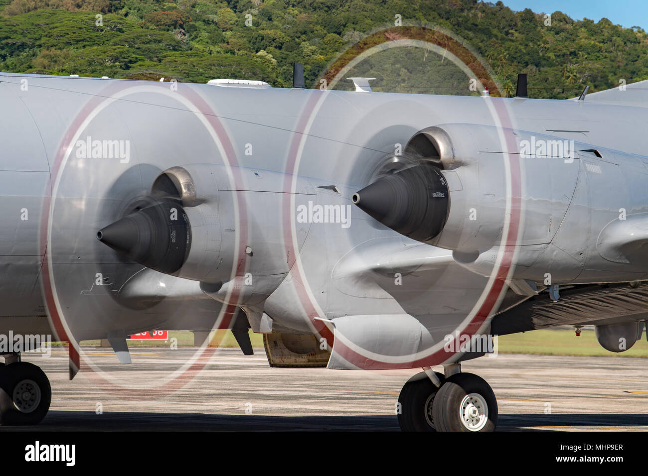military aircraft rotating propellers detail Stock Photo - Alamy