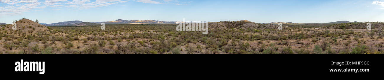 Baja California desert and ocean landscape view panorama Stock Photo ...