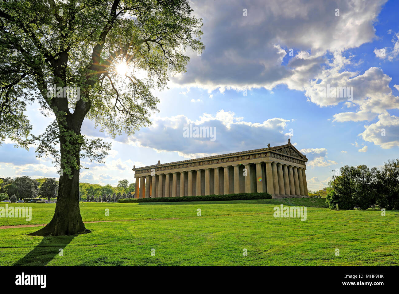 The Parthenon in Nashville, Tennessee is a full scale replica of the ...