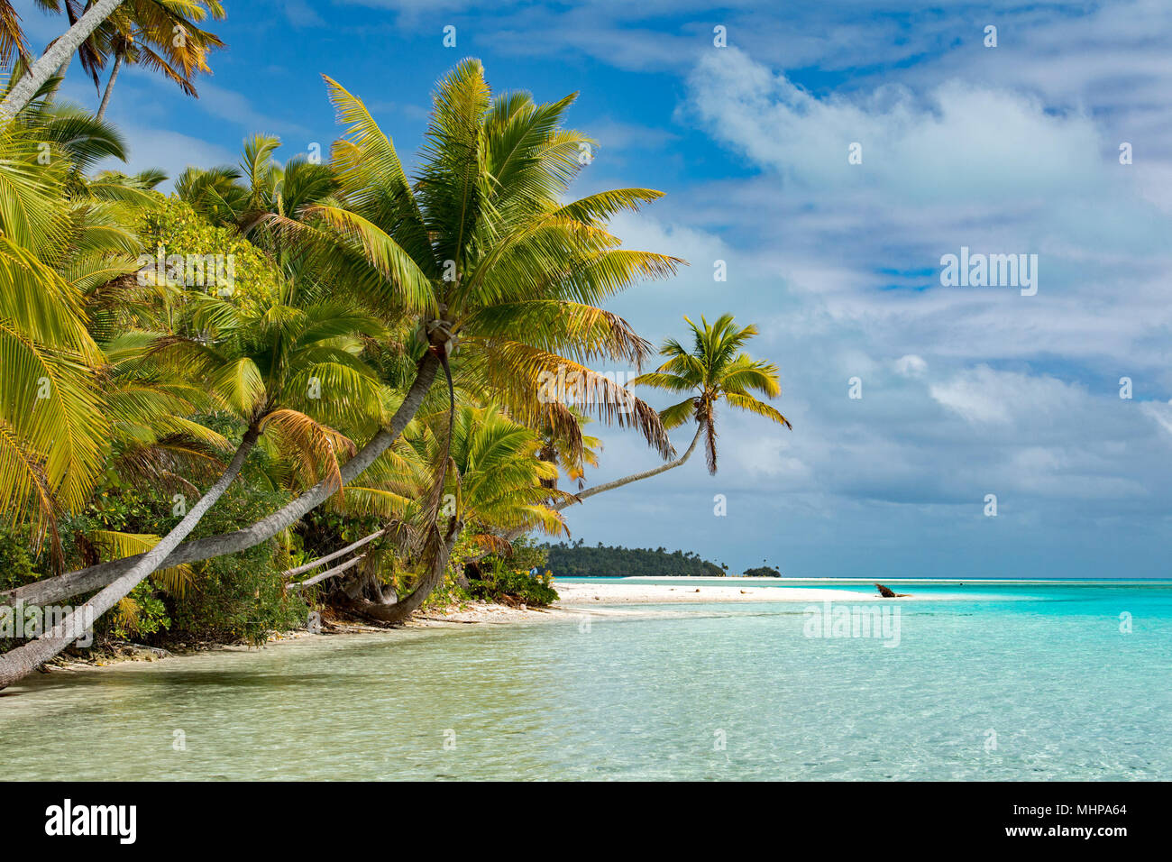 Aitutaki Polynesia Cook Islands tropical paradise view panorama ...