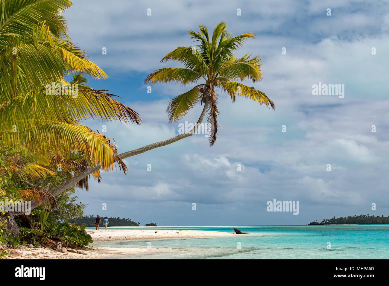 Aitutaki Polynesia Cook Islands tropical paradise view panorama ...
