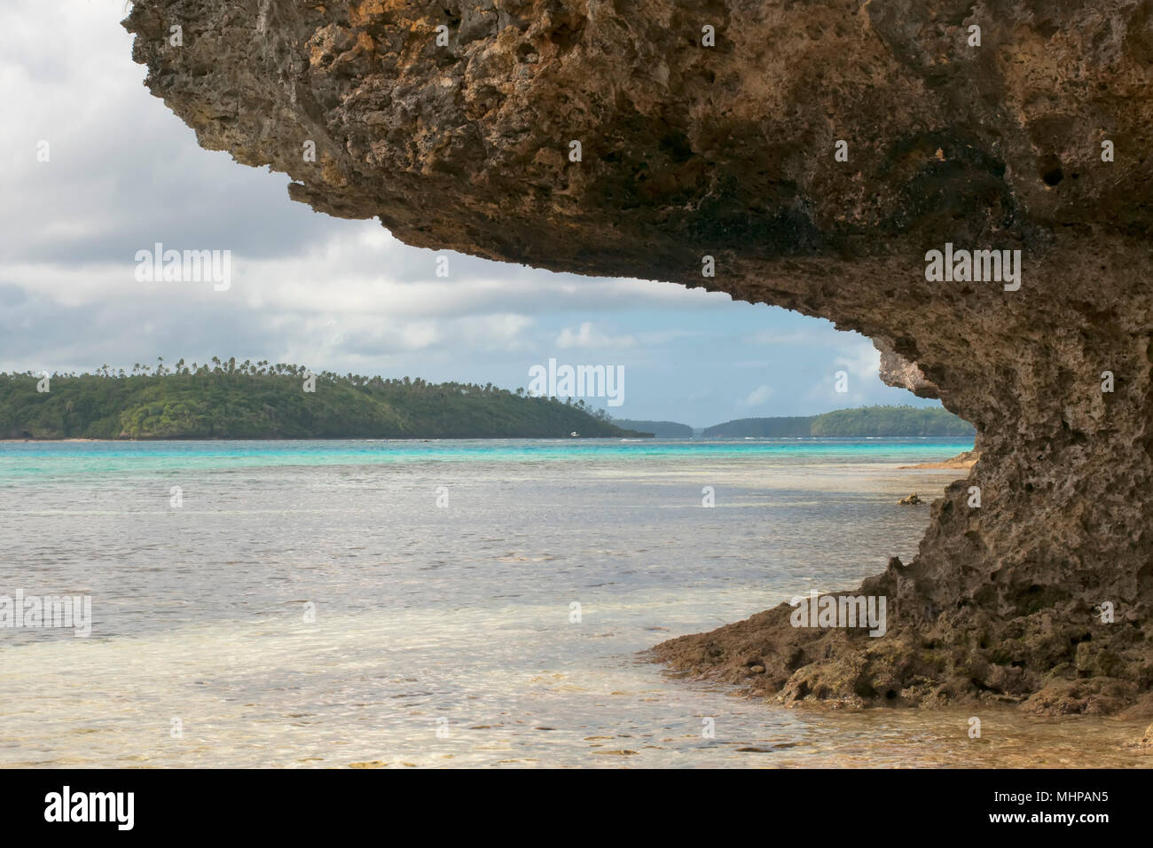 Tonga Polynesia Paradise Crystal Water Poster Panorama Stock Photo - Alamy