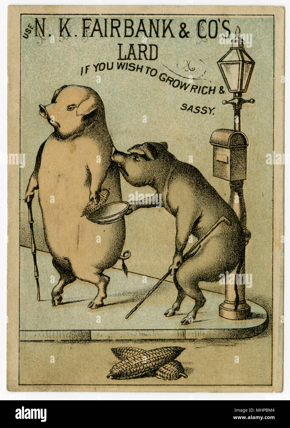 N.K. Fairbank & Company's Lard Ad Stock Photo - Alamy