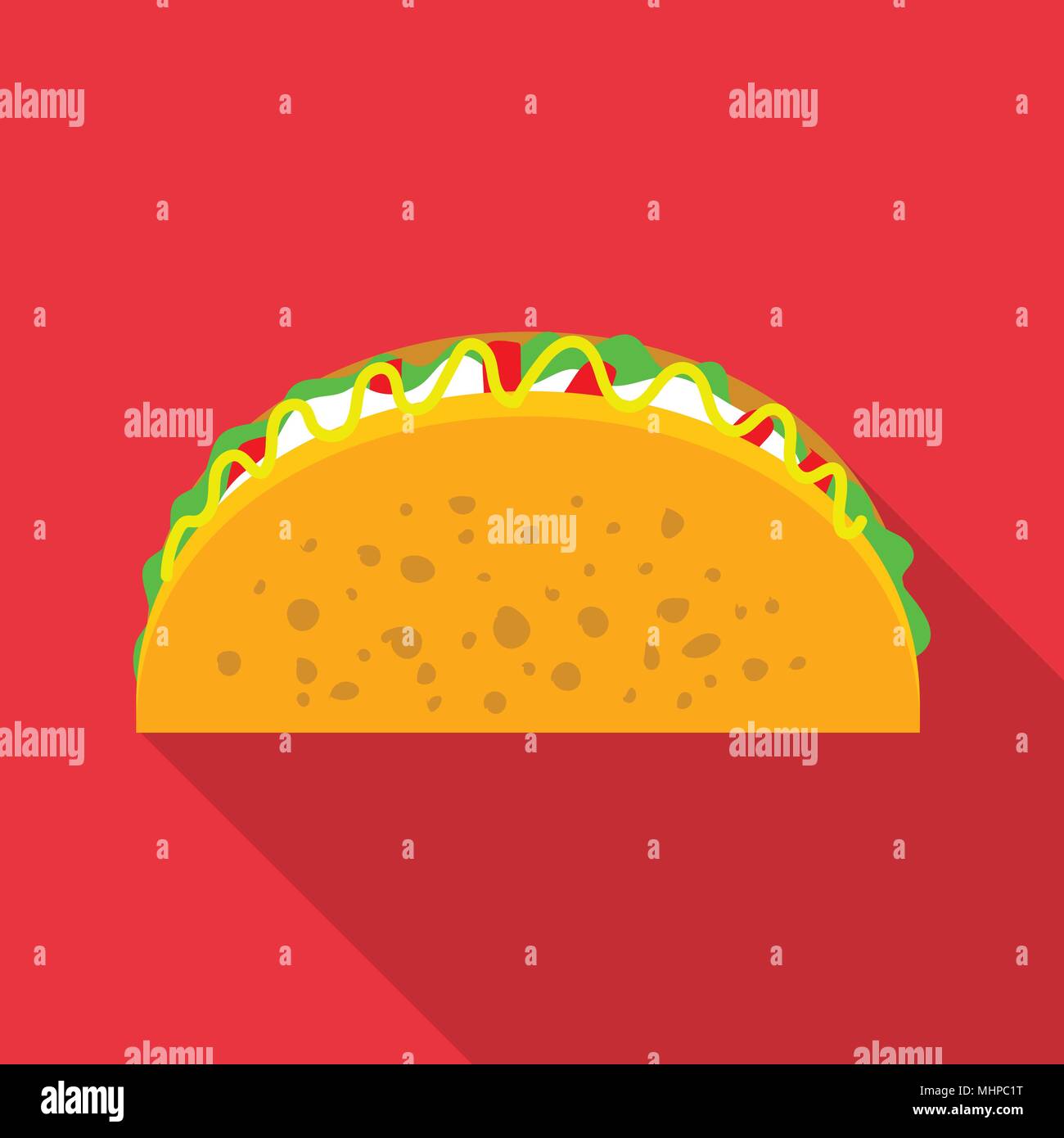 Soft shell tacos salsa Stock Vector Images - Alamy