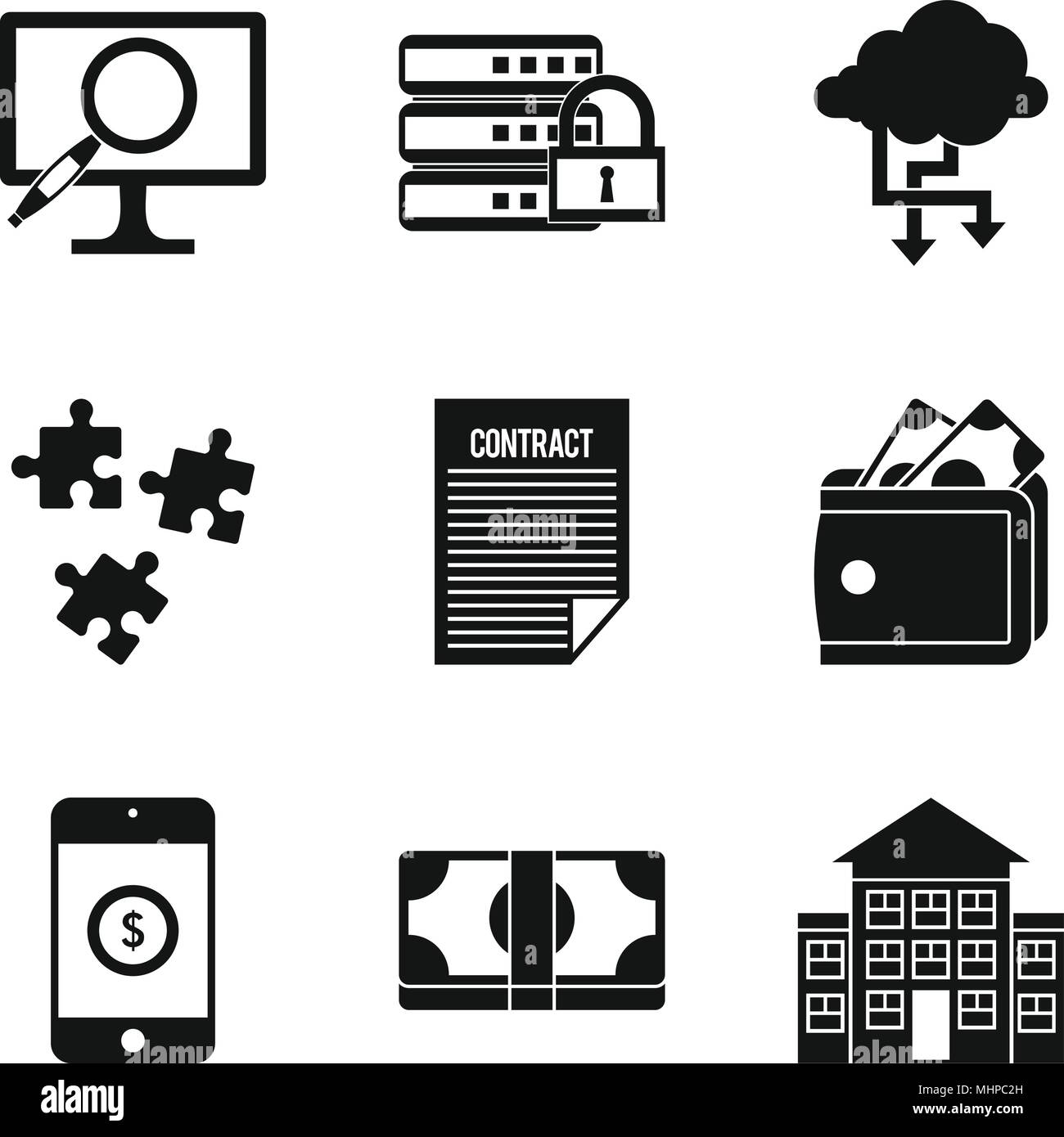 Cobweb computer Stock Vector Images - Alamy