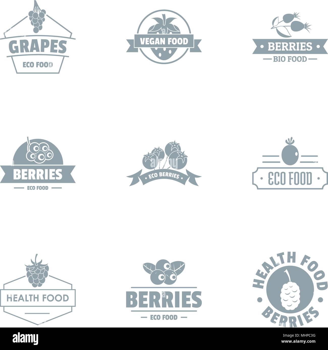 Green fodder logo set, simple style Stock Vector Image & Art - Alamy