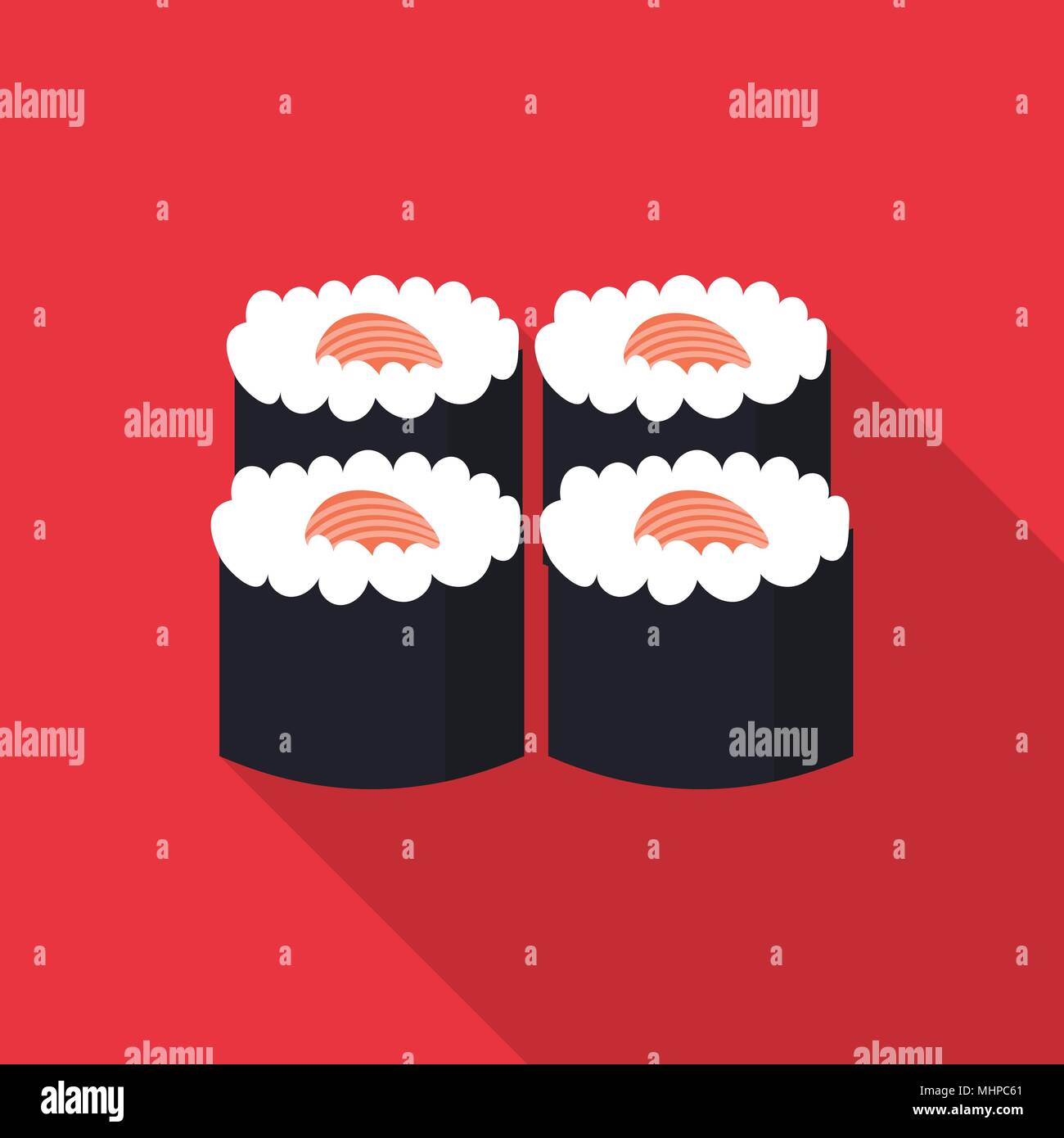 Sushi icon, flat style Stock Vector Image & Art - Alamy