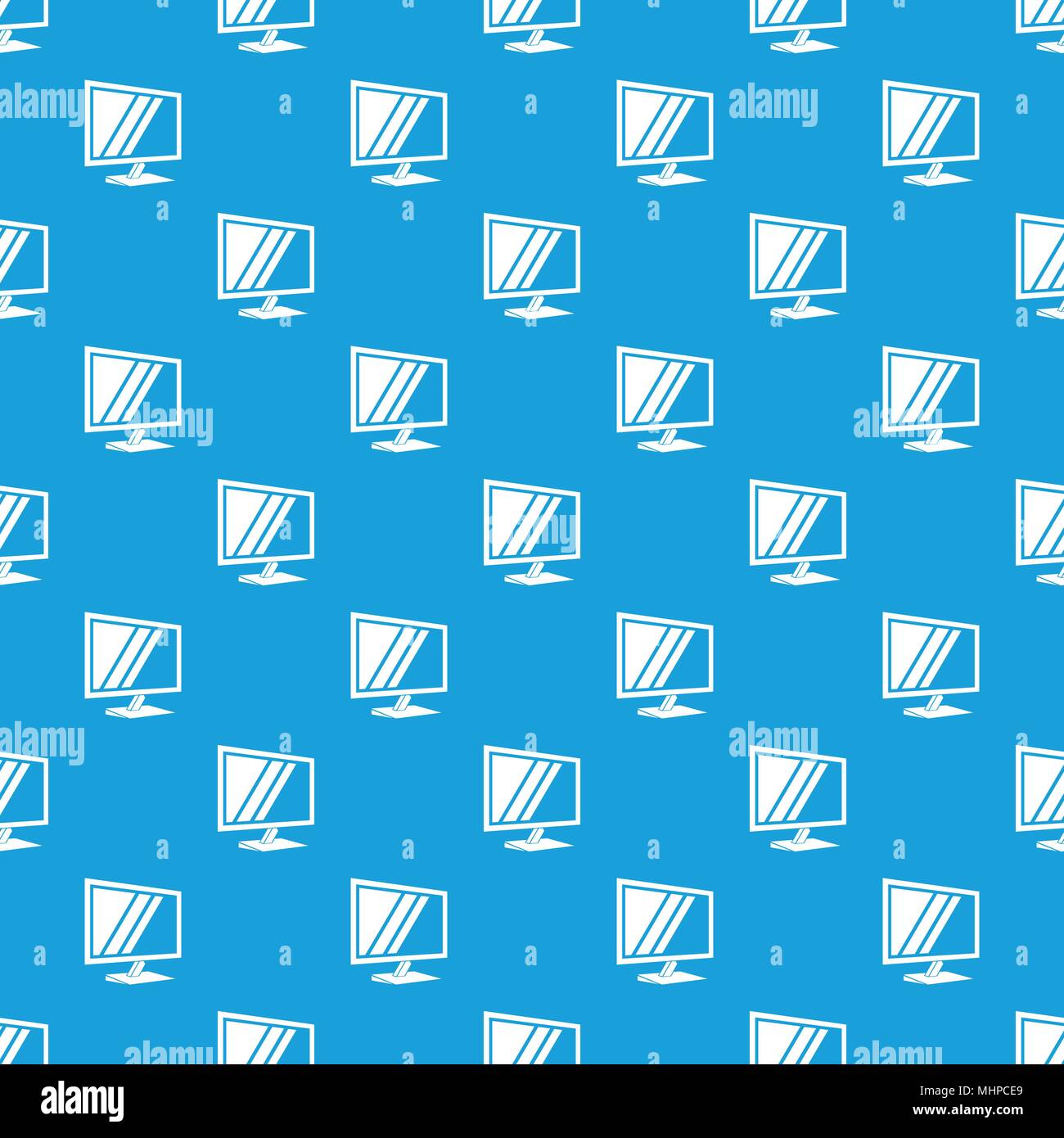 Tv pattern vector seamless blue Stock Vector Image & Art - Alamy