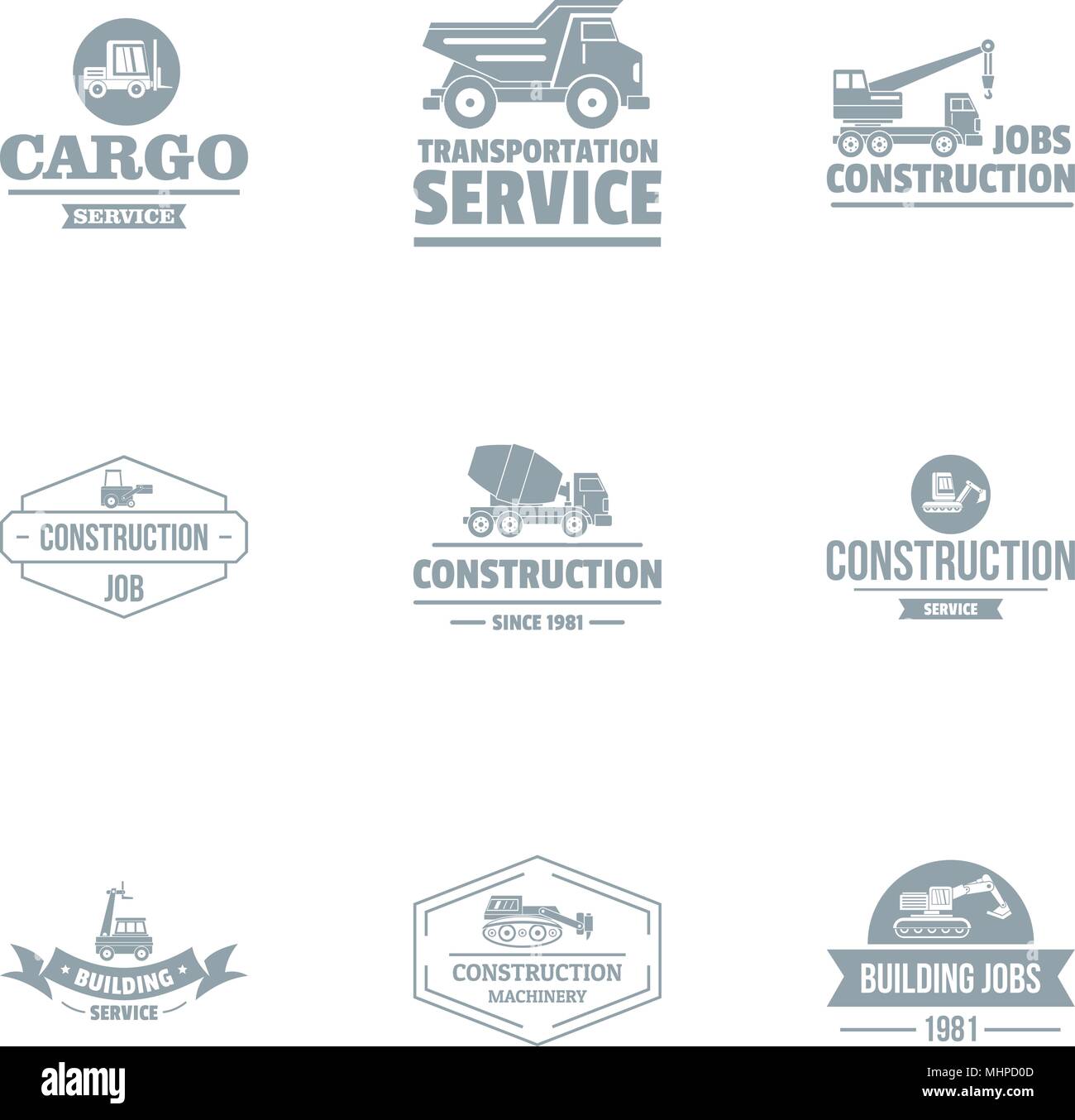 Cargo logo set, simple style Stock Vector Image & Art - Alamy