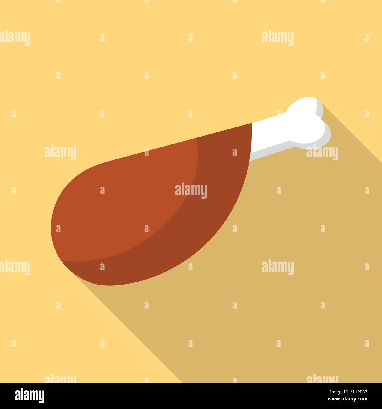 Meat icon, flat style Stock Vector Image & Art - Alamy