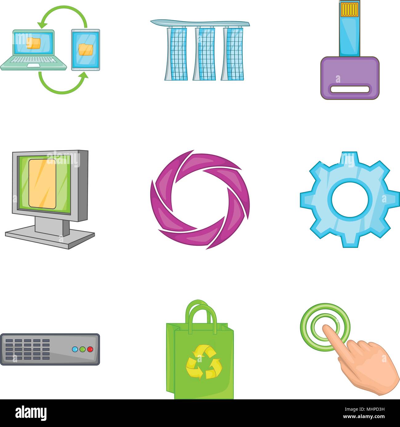 Equipment repair icons set, cartoon style Stock Vector Image & Art - Alamy