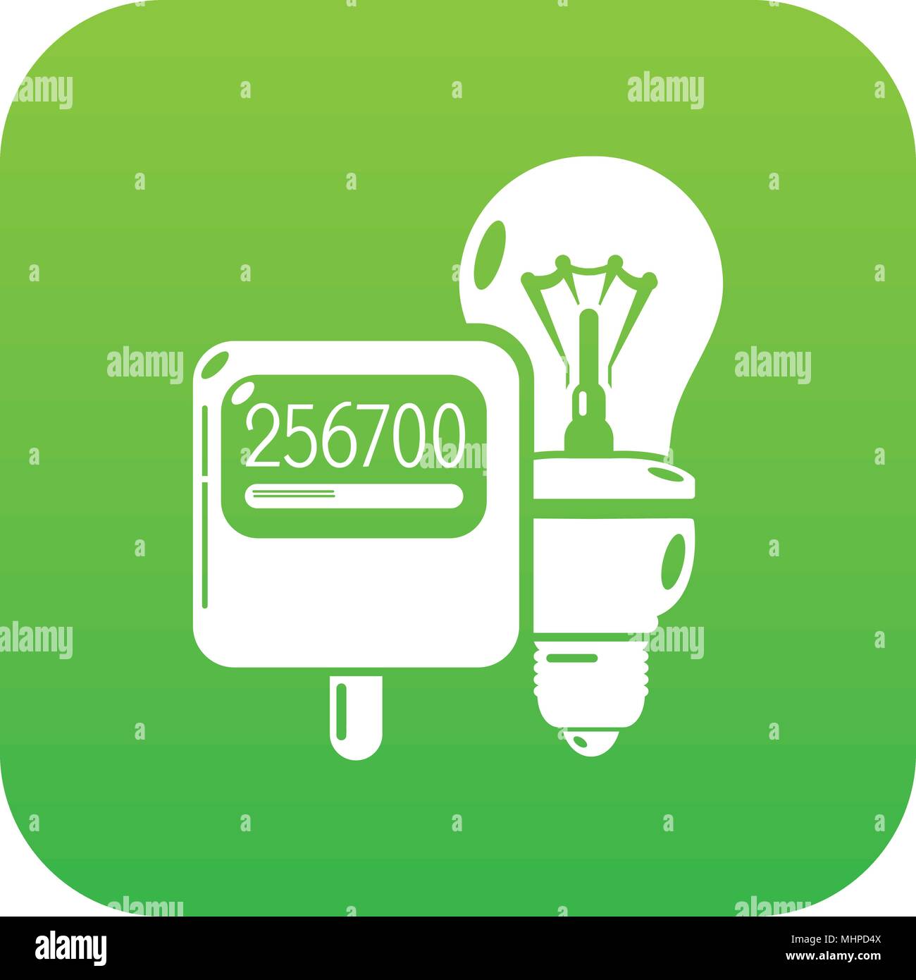 Electricity icon green vector Stock Vector Image & Art - Alamy