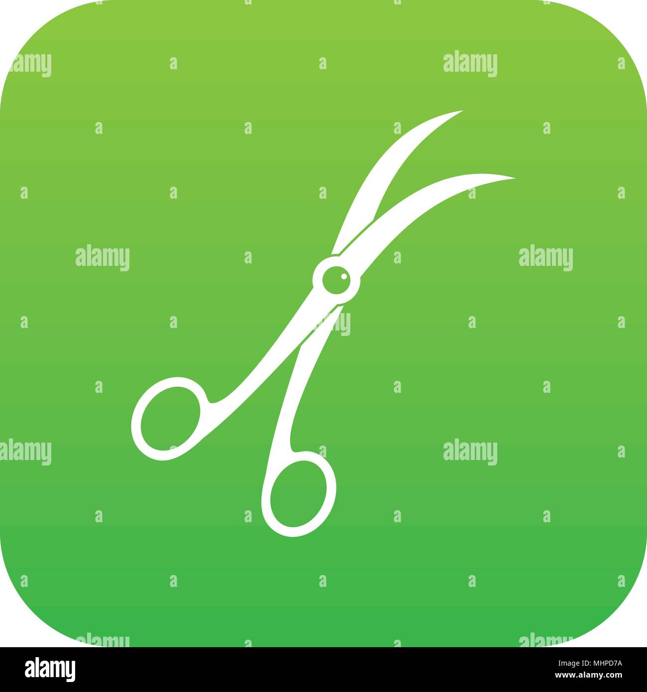 Surgical scissors icon digital green Stock Vector Image & Art - Alamy