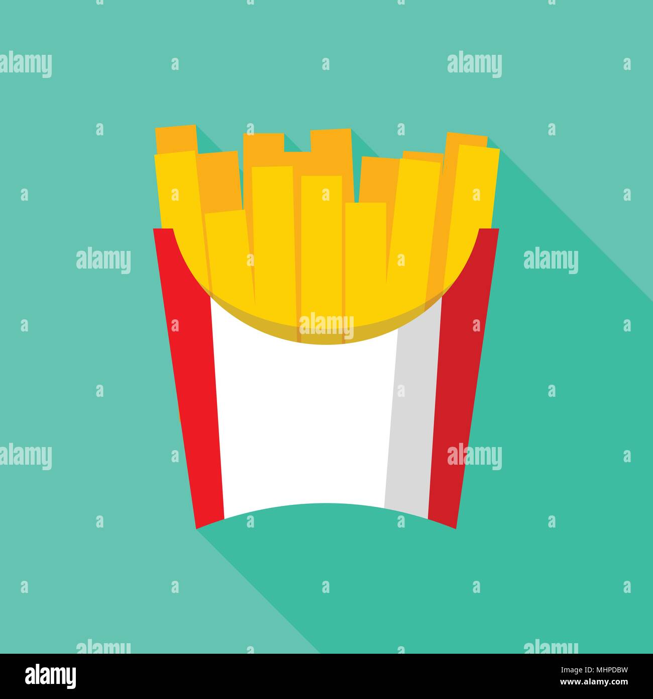 French fries icon, flat style Stock Vector Image & Art - Alamy