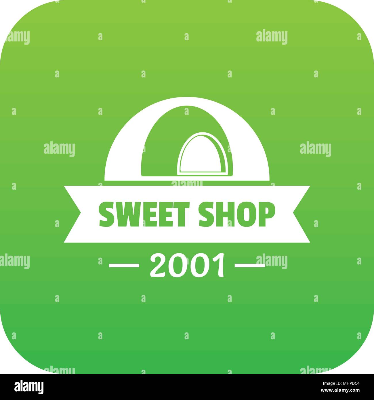 Caramel sweet shop icon green vector Stock Vector Image & Art - Alamy