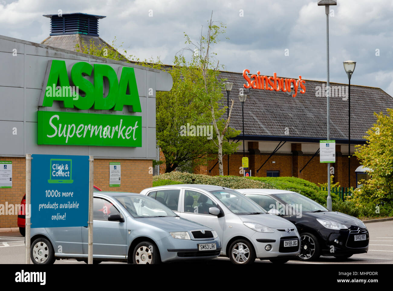Sainsburys asda hi-res stock photography and images - Alamy