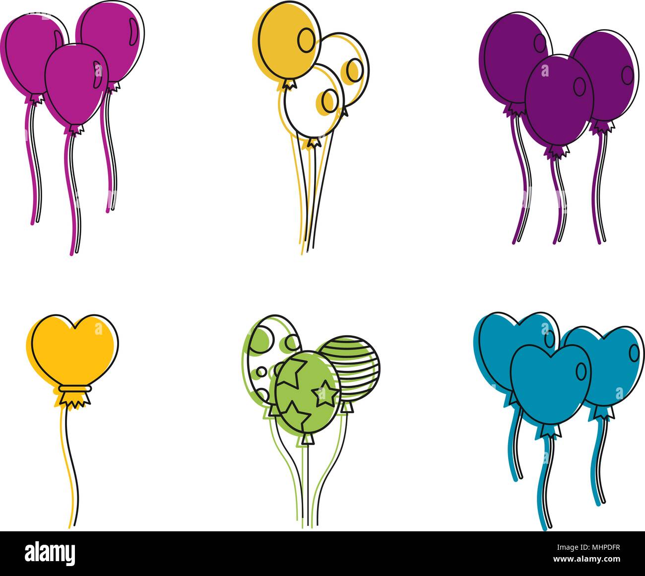 Hot air ballon joy Stock Vector Images - Alamy