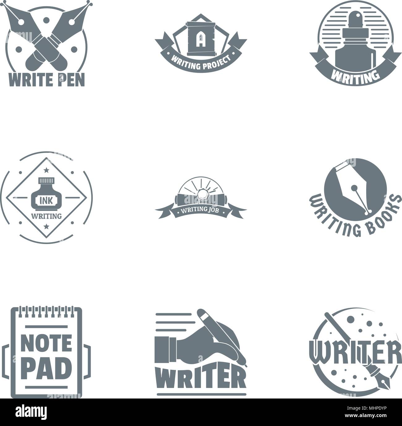 Scrivener Stock Vector Images - Alamy