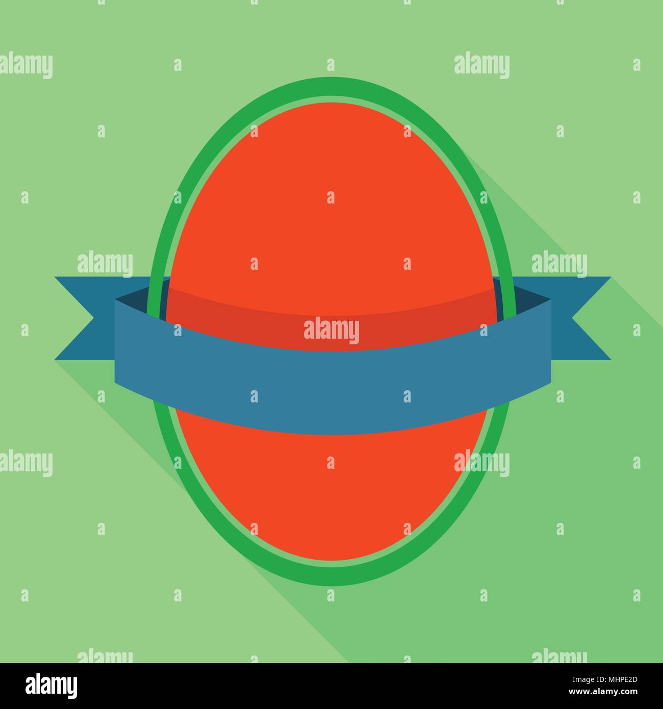 Oval shield icon, flat style Stock Vector Image & Art - Alamy