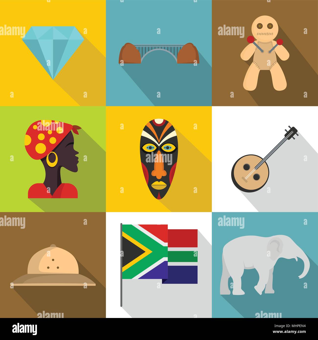 RSA icons set, cartoon style Stock Vector Image & Art - Alamy