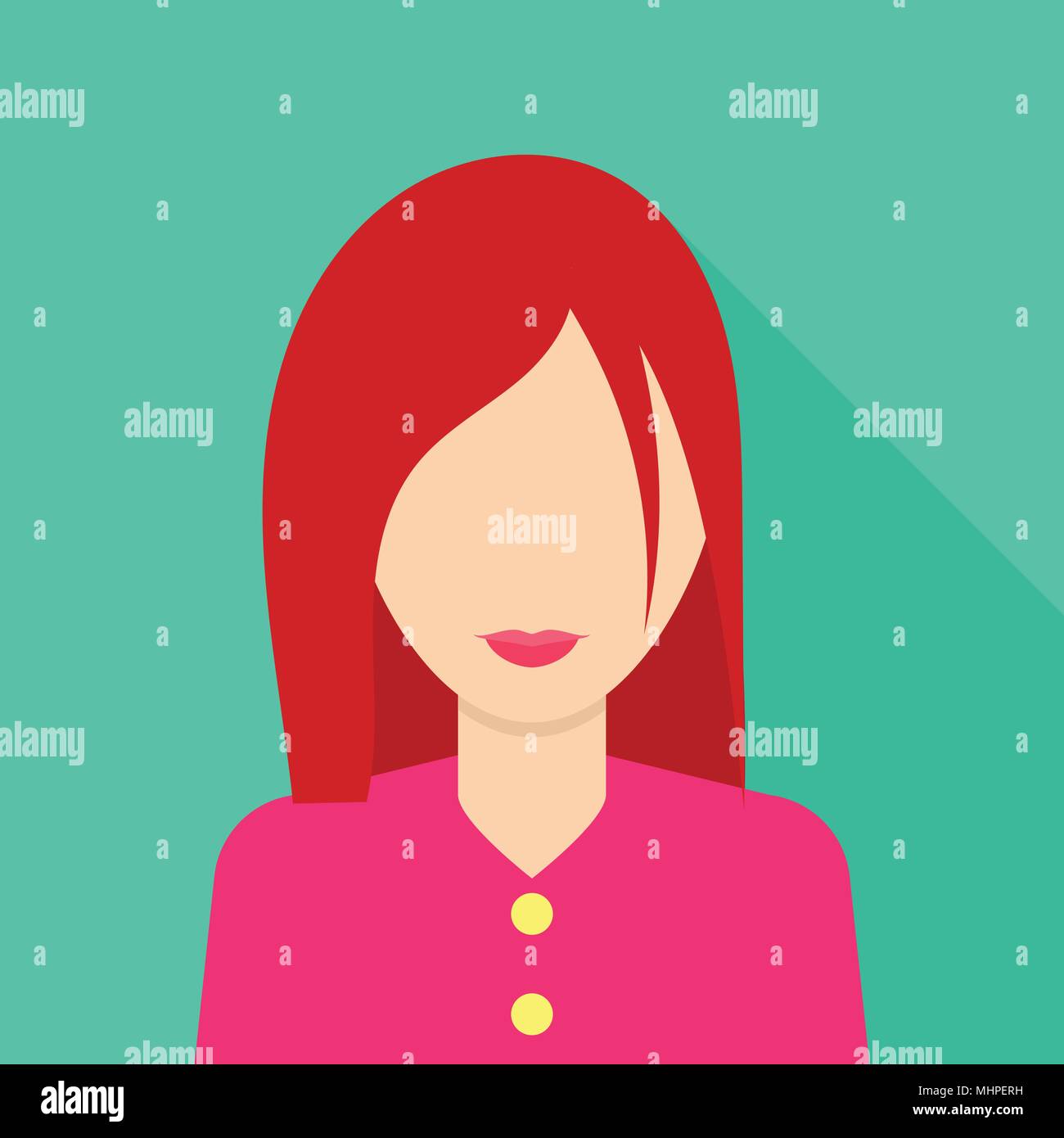 Woman icon, flat style Stock Vector Image & Art - Alamy