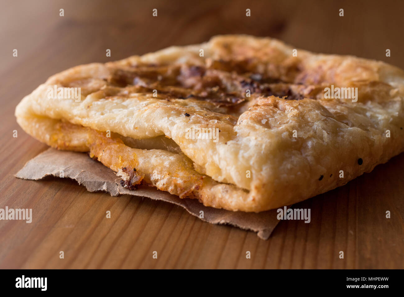 Turkish Puff Pastry Borek Talas Boregi made with Millefeuille. Bakery ...