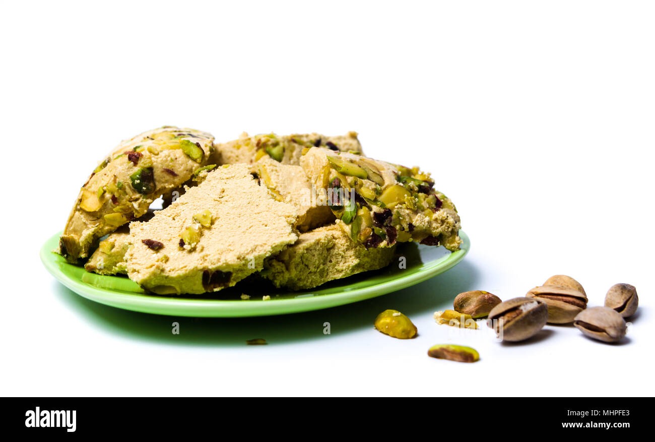 Halva pistachios Cut Out Stock Images & Pictures - Alamy