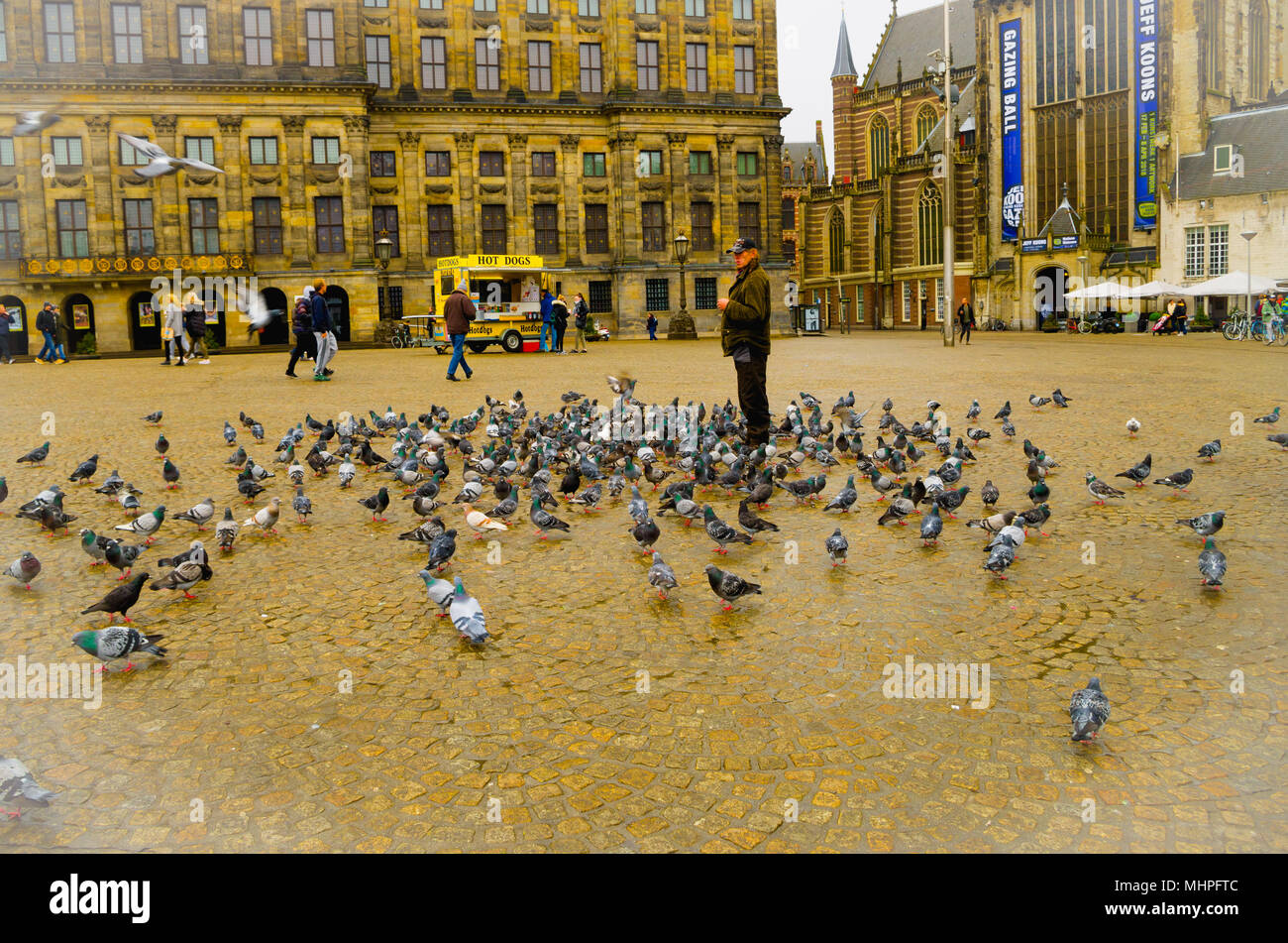 AMSTERDAM, NETHERLANDS, APRIL, 23 2018: World war II National monument ...
