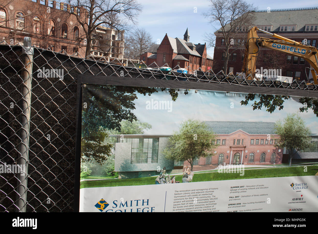 New Neilson library under construction at Smith college in Northampton ...