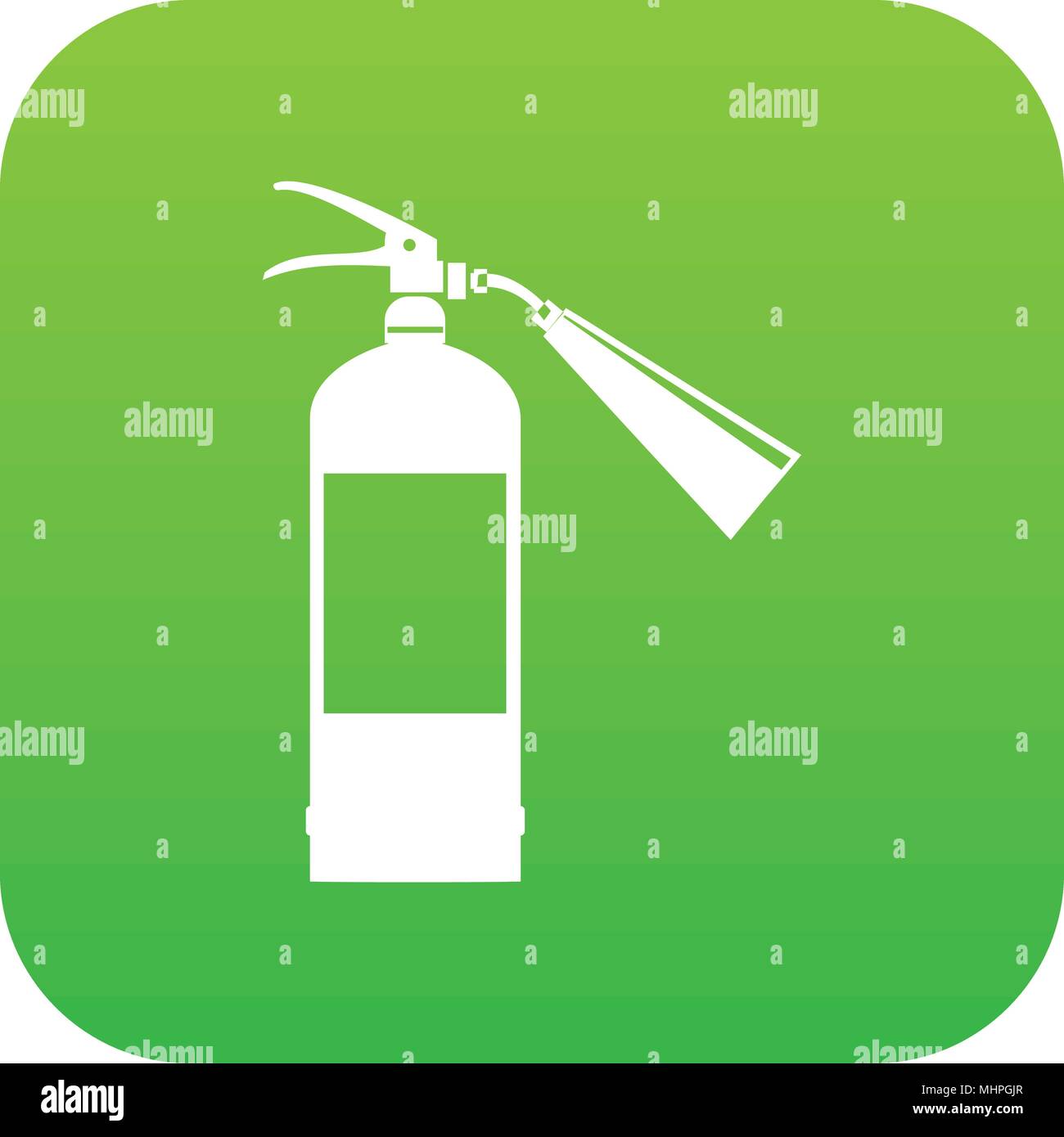Fire extinguisher icon digital green Stock Vector Image & Art - Alamy