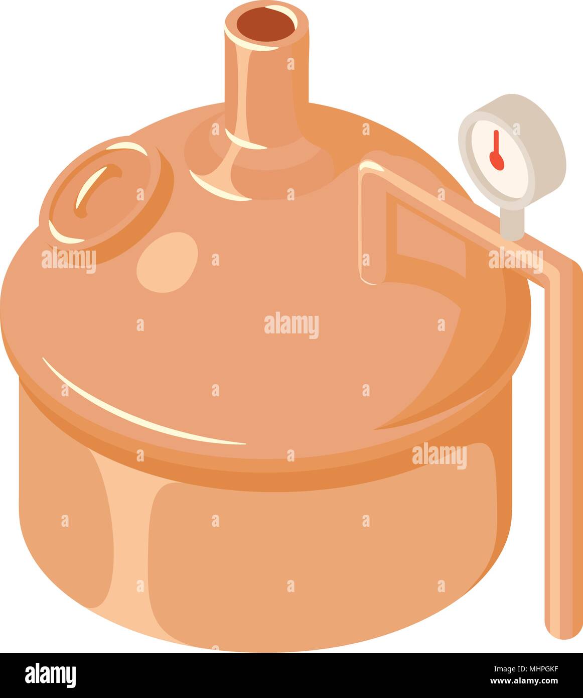 Beer vat copper Stock Vector Images - Alamy