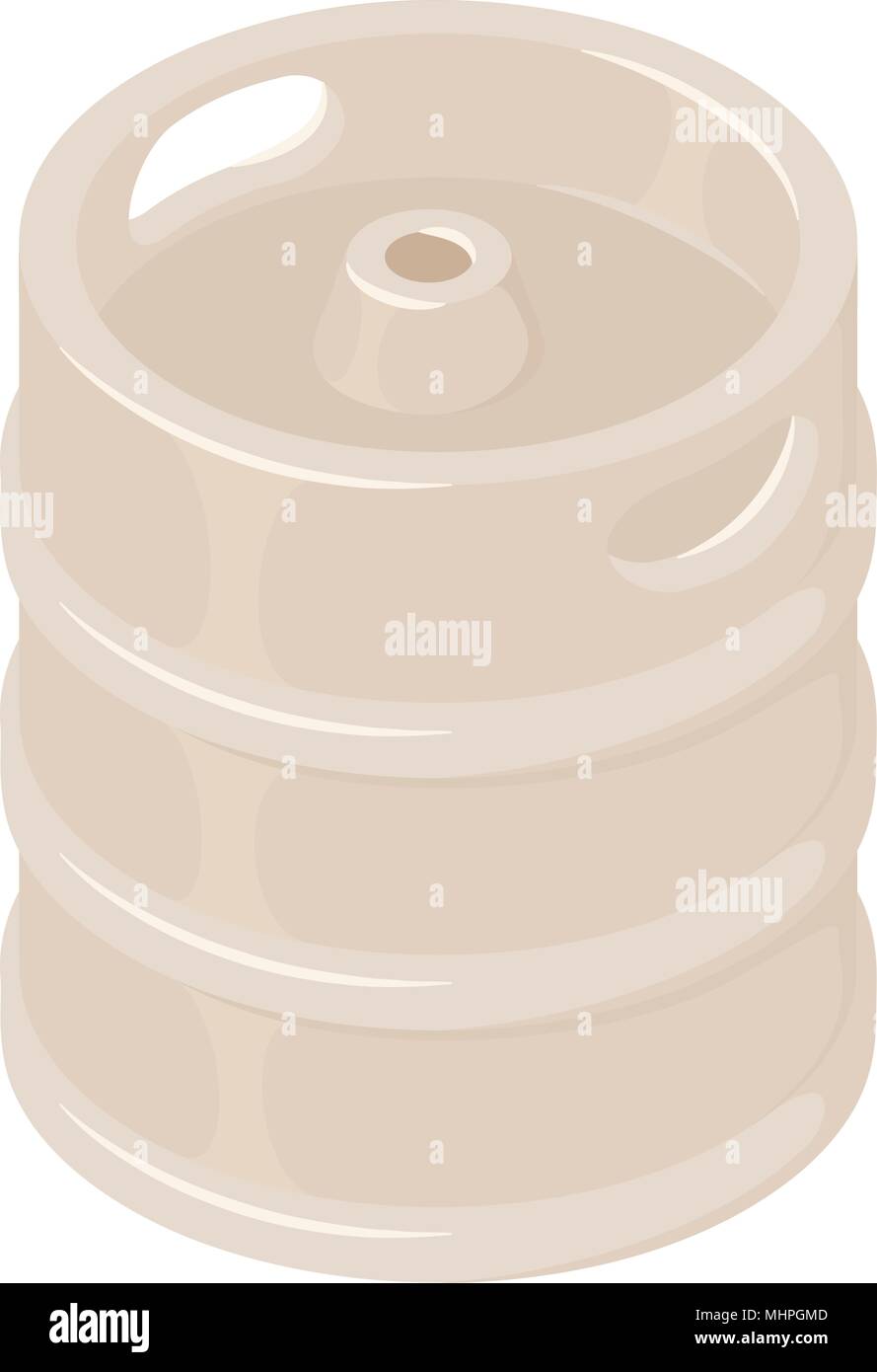 Steel beer barrel icon, isometric style Stock Vector Image & Art - Alamy