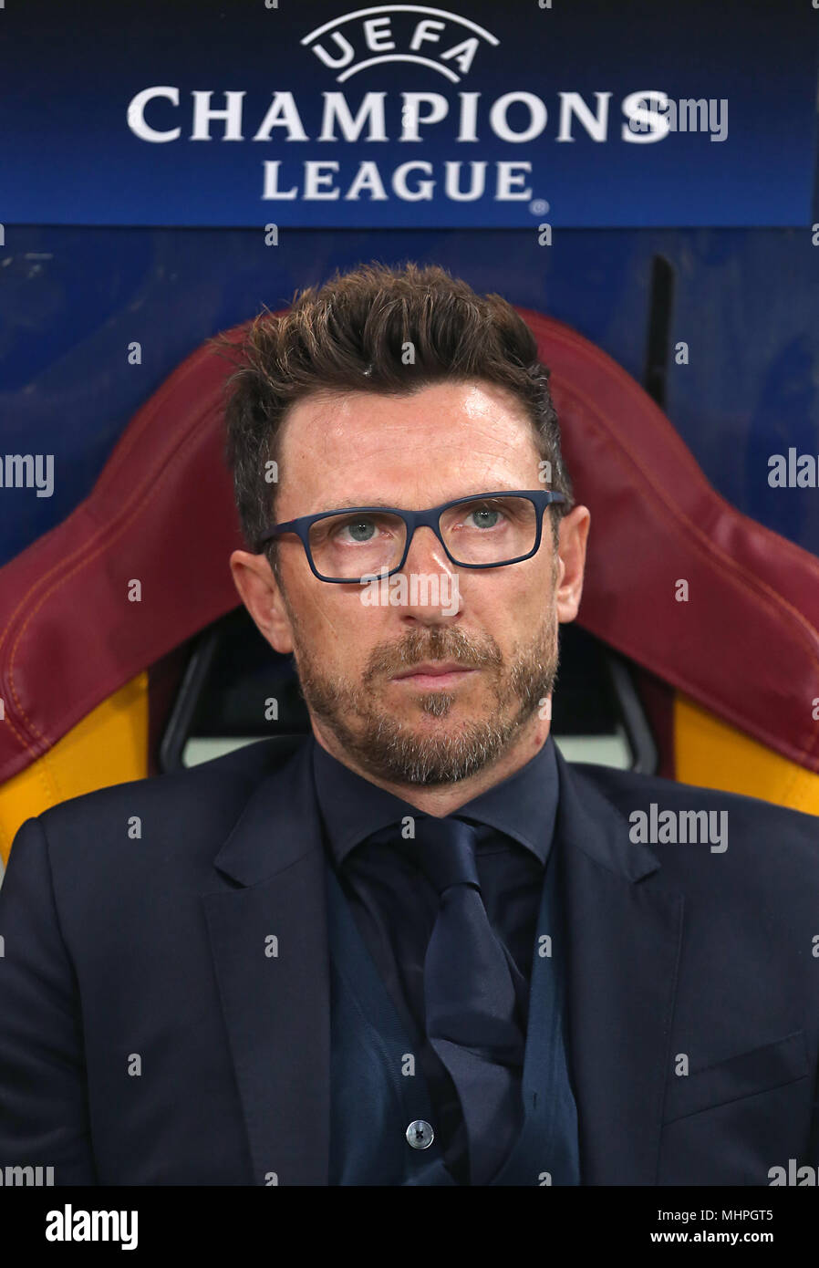 AS Roma Manager Eusebio Di Francesco during the UEFA Champions League ...