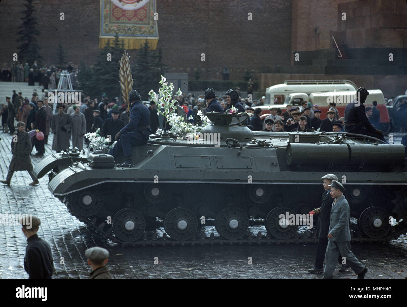Street scene on May Day, Red Square, Moscow, USSR Stock Photo - Alamy