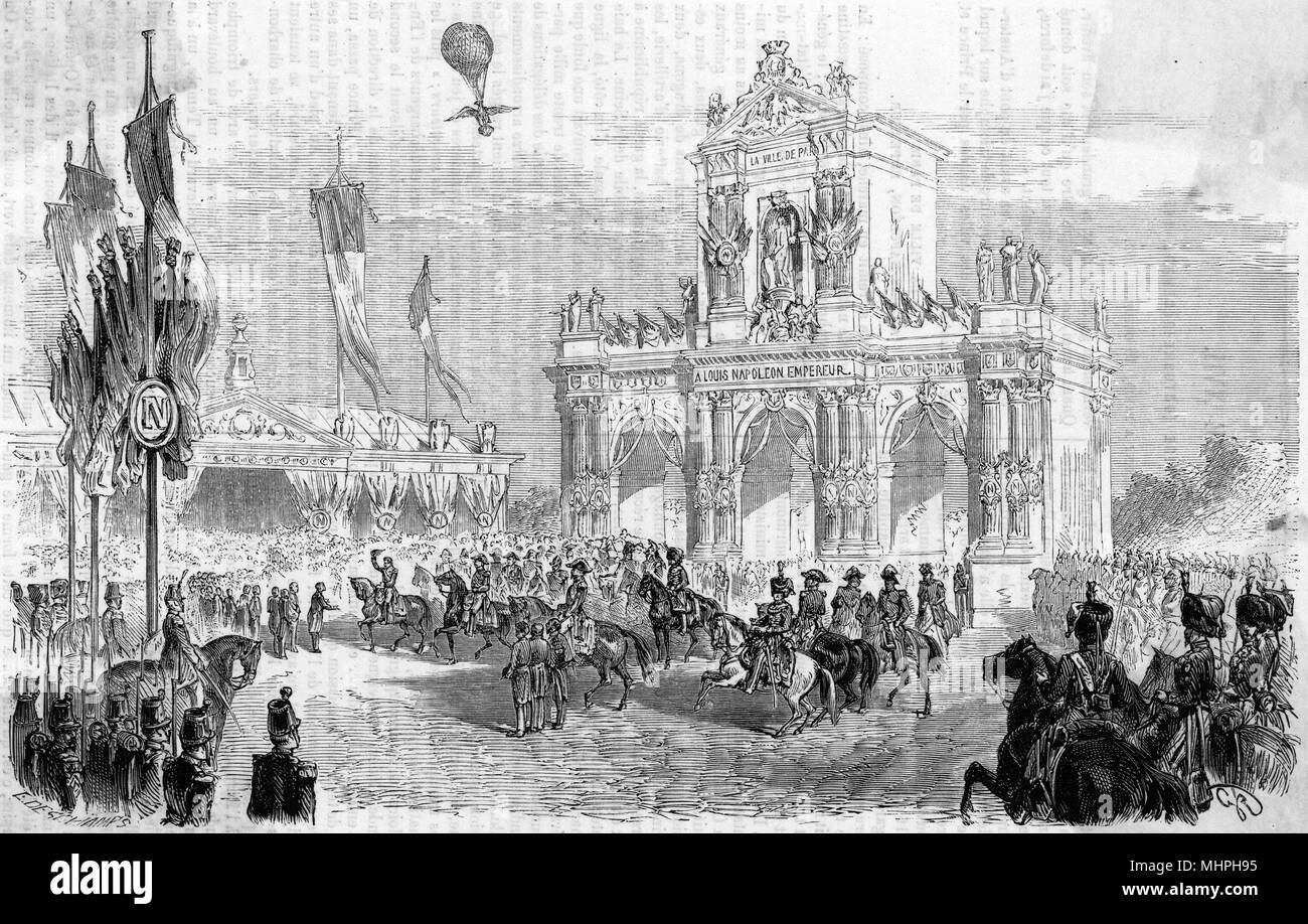 Napoleon enters Paris - crossing Austerlitz Bridge Stock Photo - Alamy