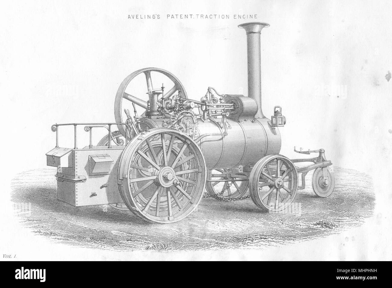 FARMING. Agricultural Implements; Aveling's Patent Traction Engine 1880 ...