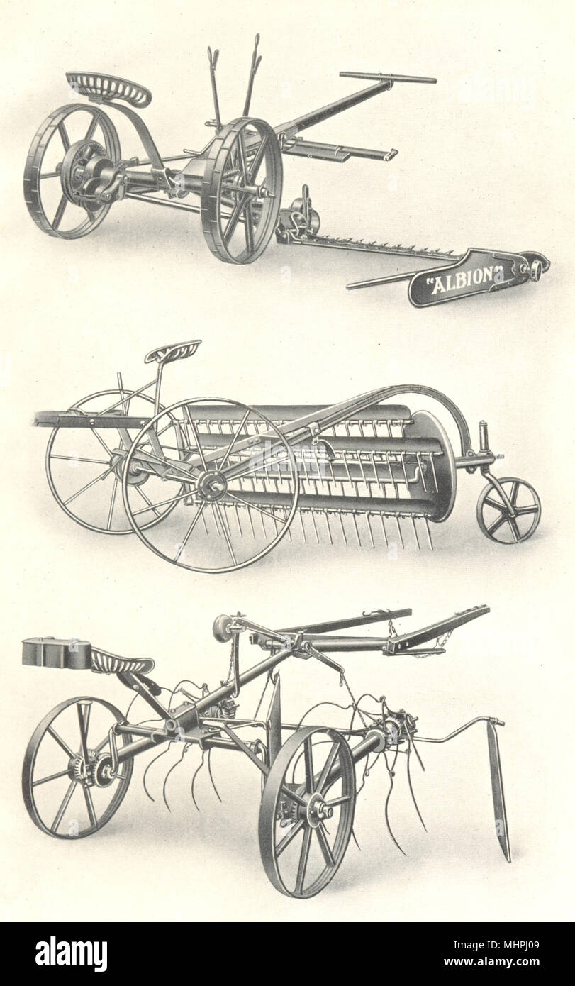 Horse mower hi-res stock photography and images - Alamy