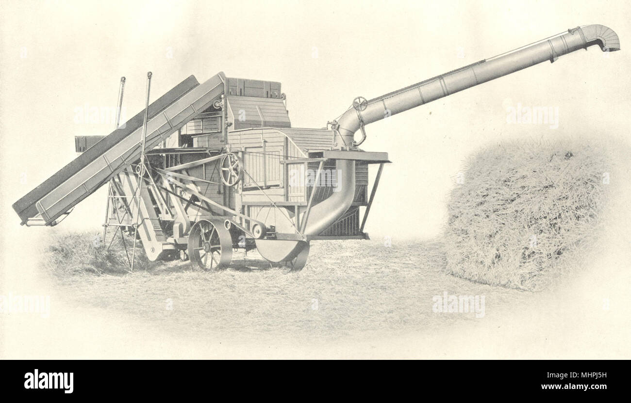 Threshing machine vintage hi-res stock photography and images - Alamy