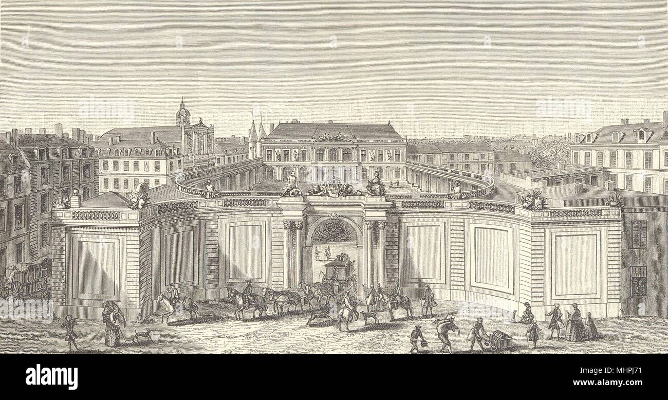 18TH CENTURY FRANCE. Paris. The Hotel de Rohan Soubise; after Rigaud ...