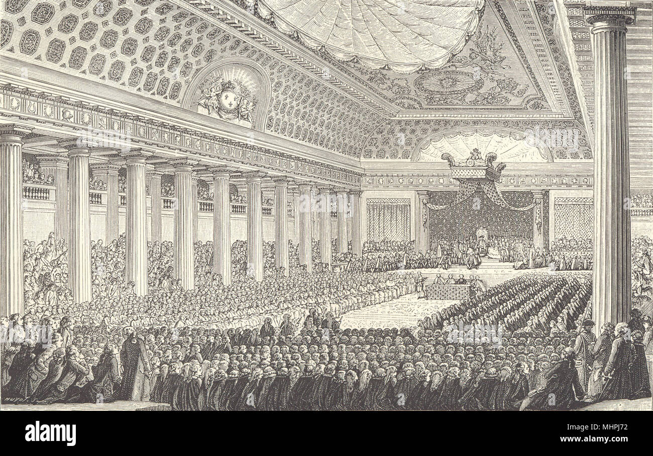 18TH CENTURY FRANCE. Opening of the States-General in 1789 1876 old ...
