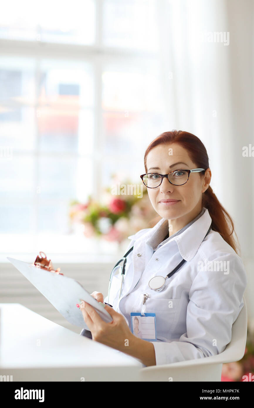 Hospital and medicine. Doctor at work Stock Photo - Alamy