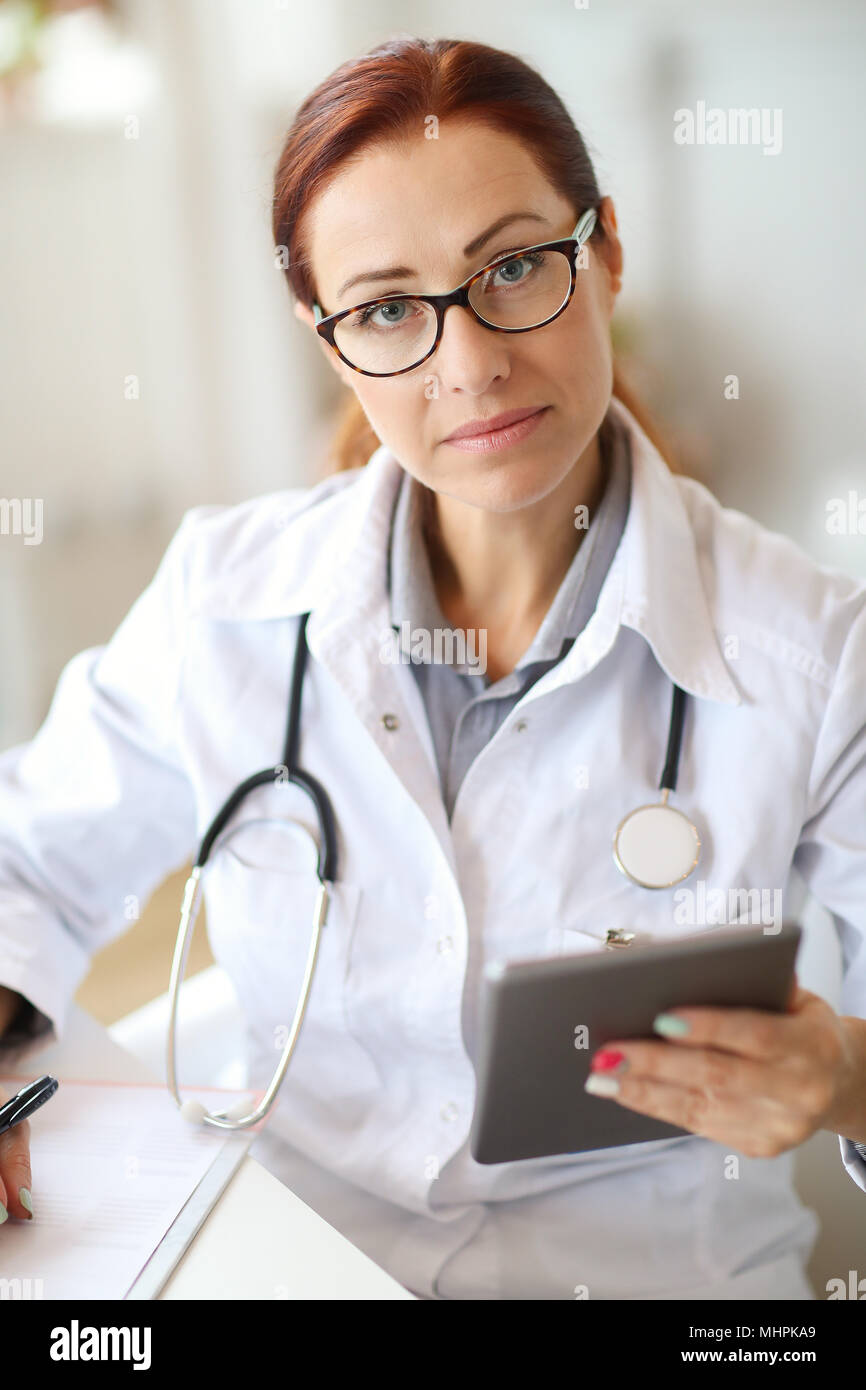 Hospital and medicine. Doctor at work Stock Photo - Alamy